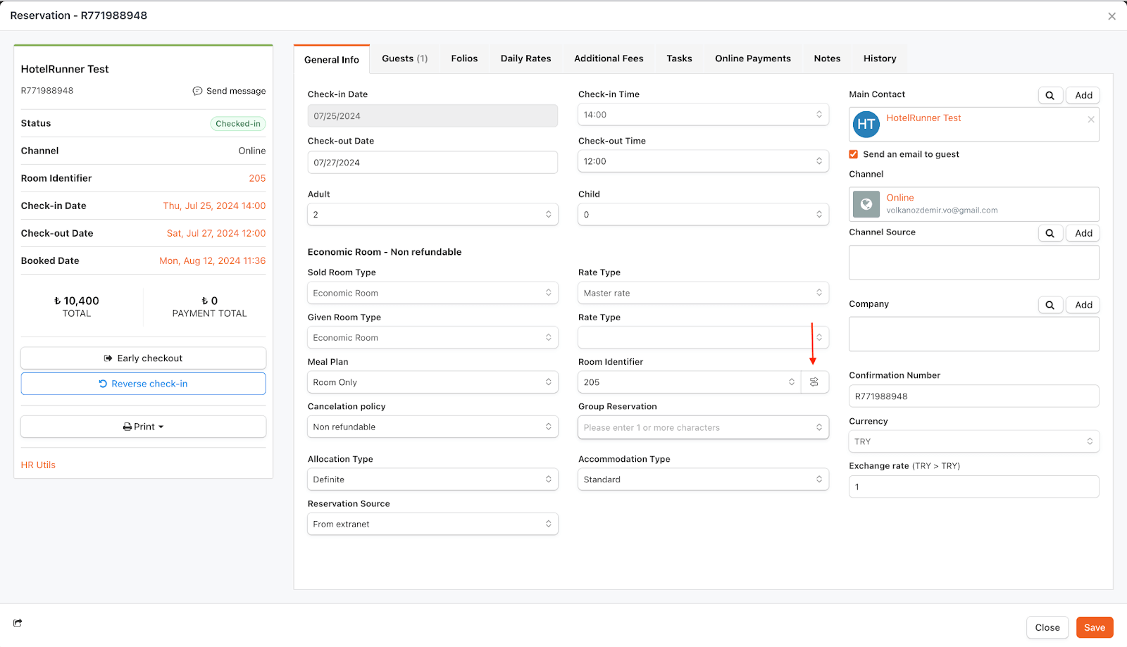 What Is a Room Move and When Is It Used | HotelRunner Helpdesk
